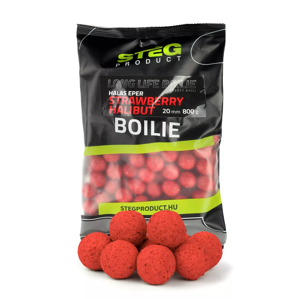 STÉG PRODUCT Long Life Bojli Eper-Halibut 20mm 800g - Halcapone